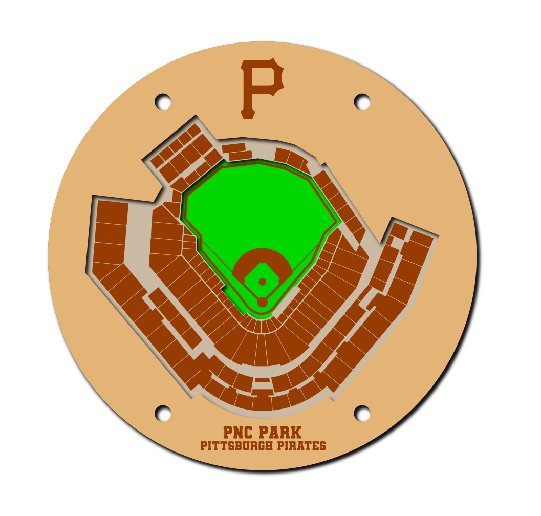 Pittsburgh Pirates PNC Field Coaster SVG – Eagle'sWood Creations
