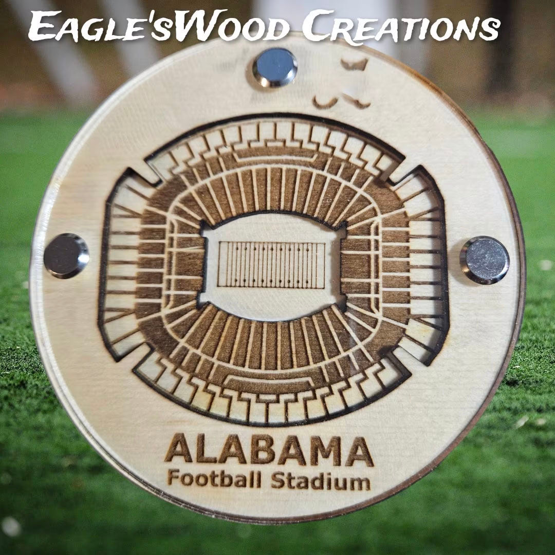 Alabama Stadium Coaster SVG – Eagle'sWood Creations